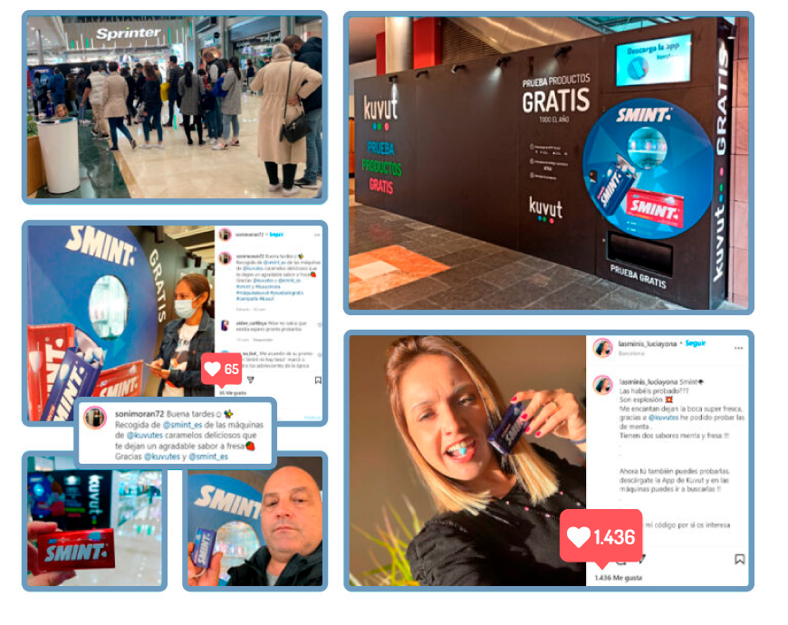 Sampling en centros comerciales de Barcelona y Madrid - Kuvut